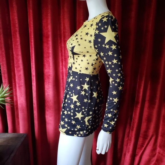 Vintage | Tops | Vintage Beautifly Star Tunic Minidress Shirt Xxs ...